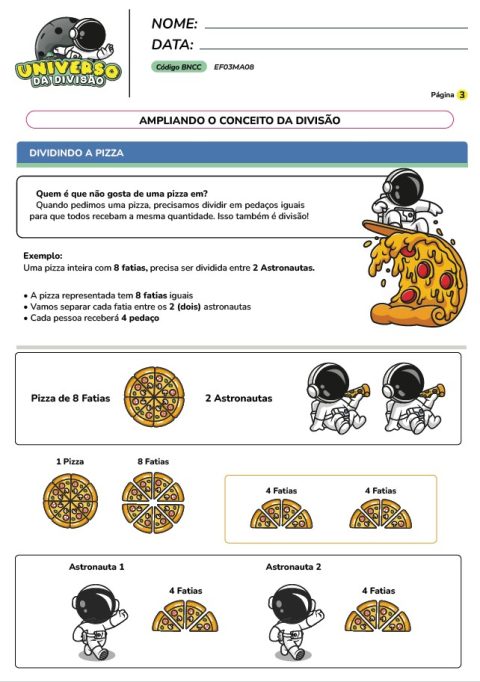 Atividades de Divisão - Universo da Divisão
